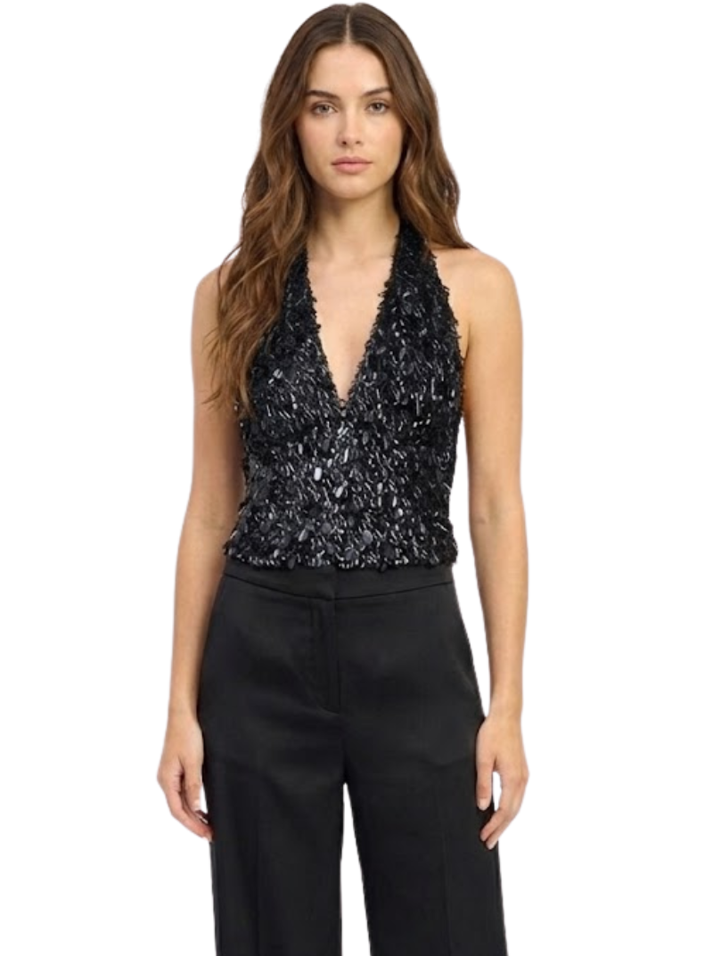 Y2K HALTER IN BLACK – Indigo Octopus