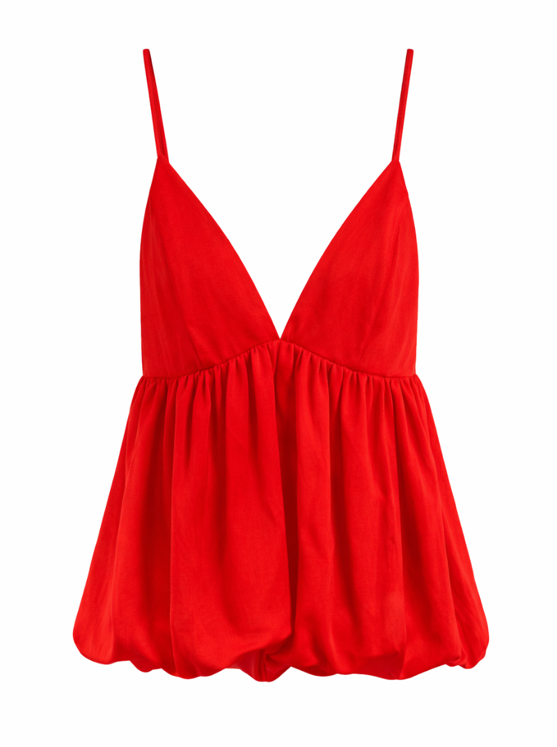 BABYDOLL CAMI IN RED – Indigo Octopus